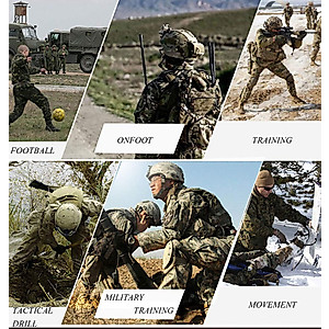 LANBAOSI Men's Tactical Jacket and Pants Military Camo Hunting ACU Uniform 2PC Set Army Multicam Apparel Suit (Medium Slim, Black CP)