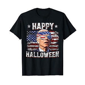 Joe Biden 4th Of July Shirt Happy Halloween US American Flag T-Shirt