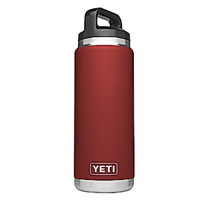 YETI Rambler 26 oz Bottle, Vacuum Insulated, Stainless Steel with TripleHaul Cap, Brick Red
