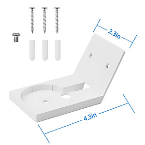 HOLACA Screwless Wall Mount 35 Downward Kit for Wyze Cam Pan V1 V2, VHB Stick On - Easy to Install, Full Tilt & Pan Function, No Mess, No Drilling, Strong Adhesive Mount (2 Pack)