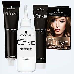 Schwarzkopf Color Ultime Deep Brunettes Hair Coloring Kit, 3.8 Velvet Brown (Pack of 2)