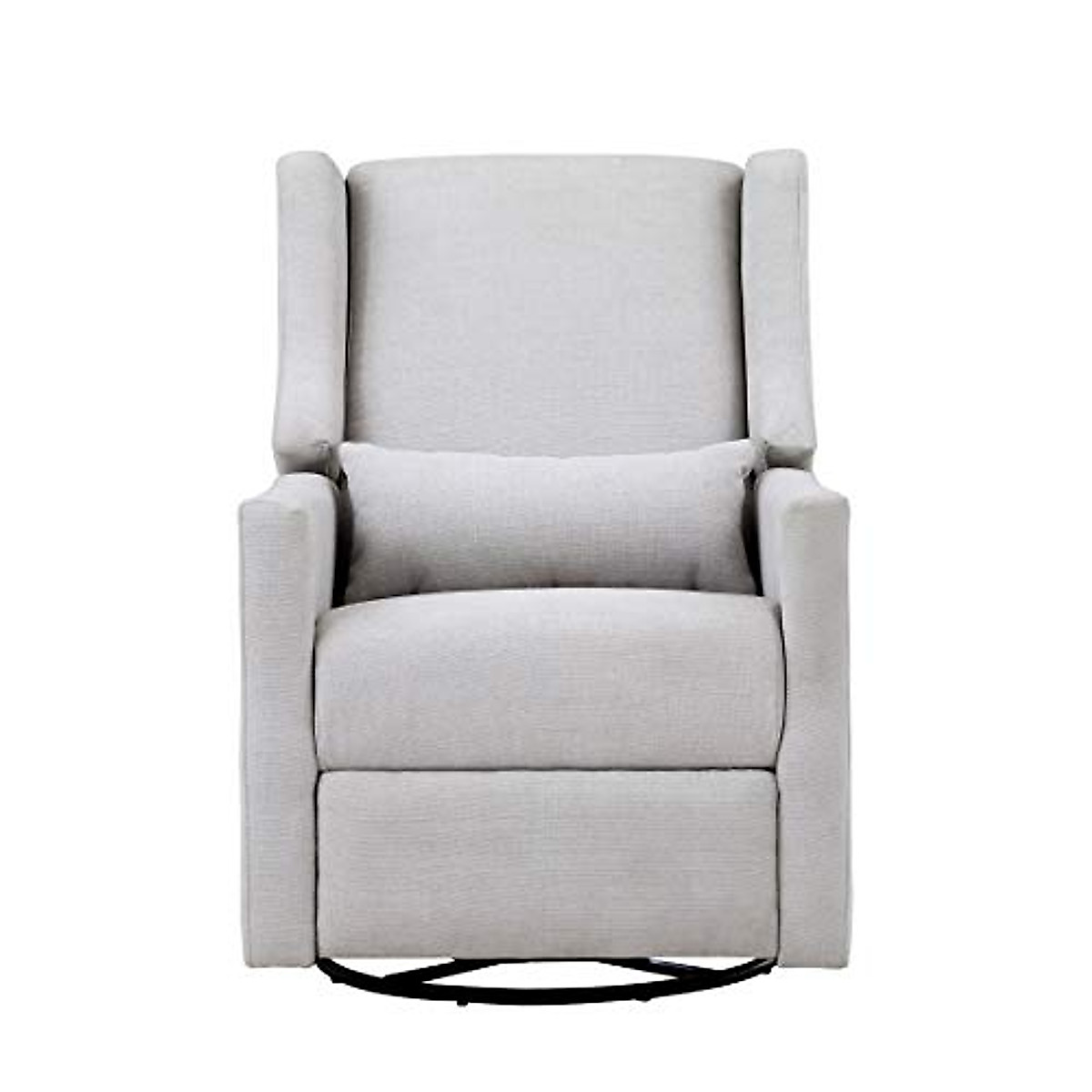Suite Bebe Pronto Gliding Swivel Recliner, 29x35x40.5 Inch (Pack of 1), Blanco White Fabric