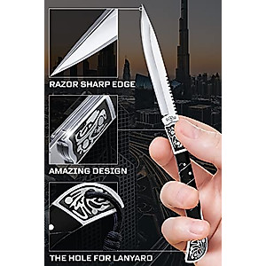 Pocket Knife for Men - Folding Knife - EDC Fold Knives - Sharp Blade Knifes - Best Pocket Knife for Urban Work Hobby Unboxing - Stocking Stuffers for Men - Gift for Men and Women 806