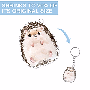 Warckon 30 Pieces Shrink Plastic Sheets, Shrink Art Paper Shrink Film Sheets Frosted for Kids Creative Craft, Create Your Own Earrings, Necklace, Keychains(A5 Size)