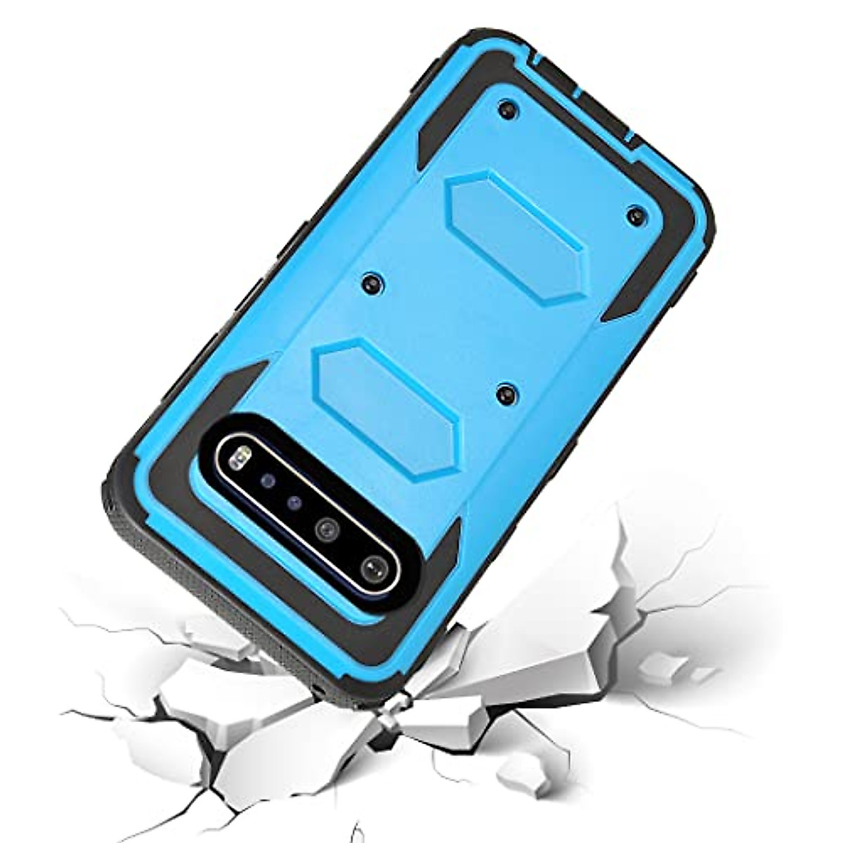 Asuwish Phone Case for LG V60 ThinQ V60ThinQ 5G G9 Thin Q Cover Hybrid Rugged Shockproof Hard Drop Proof Full Body Protective Heavy Duty Mobile Cell Accessories LGV60 V 60 60ThinQ 60V Women Men Blue