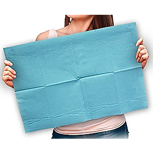 Adenna BIB741B Dental Bibs/Lap Cloths, Blue (Box of 500)