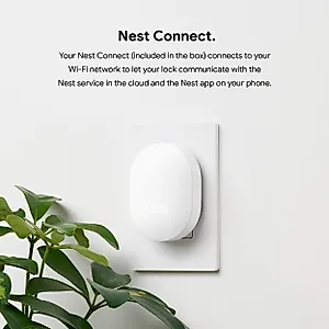Google Nest x Yale Lock - Tamper Proof Smart Lock for Keyless Entry - Keypad Deadbolt Lock for Front Door - Works with Nest Secure Alarm System - Black Suede