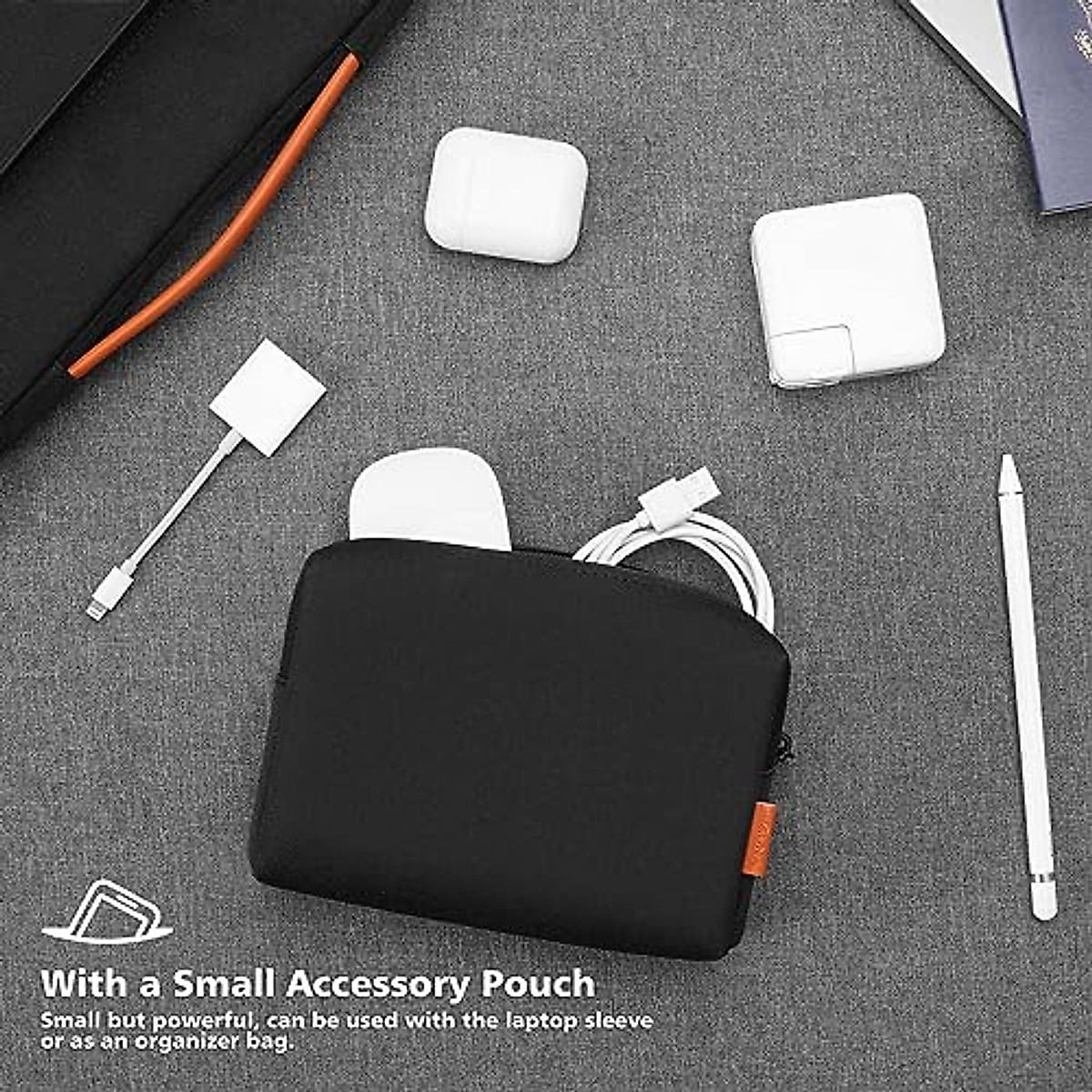 KIZUNA Laptop Sleeve Case 13 Inch Computer Carrying Bag for 14" IdeaPad Flex 5i /13" MacBook Air/14 Lenovo ThinkPad X1 Carbon/Yoga S740/14 ThinkPad T14 2022/14" DELL Latitude 14 5401/Huawei,Black