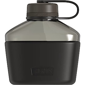 ALTA SERIES BY THERMOS Plastic Canteen Bottle 32 Ounce, Espresso Black