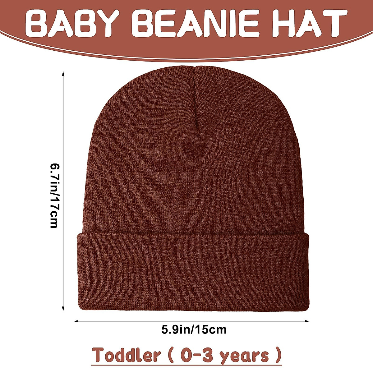 SATINIOR 4 Pieces Spring Baby Beanies Hats 0-36 Months for Unisex Spring Toddler Beanies Girl Boy Hat Warm Cap for Baby(Gray, Khaki, Army Green,Coffee)