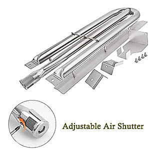 Htanch SA5481(3-Pack) 21 7/8" Stainless Steel Viking Grill Burner Replacement for Viking 316-911, VGBQ 30, VGBQ 41, VGBQ 53 in T Series, VGBQ030-2T, VGBQ300-2RT/E, VGBQ3002RE, VGBQ3002RE1, VGBQ3002RT