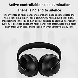 Wireless Over Ear Headphones Built-in Mic, Hi-Fi Stereo Foldable Wireless Stereo Headsets, Noise Canceling Earbuds for Sport, Memory Foam Ear Cups for Travel Office
