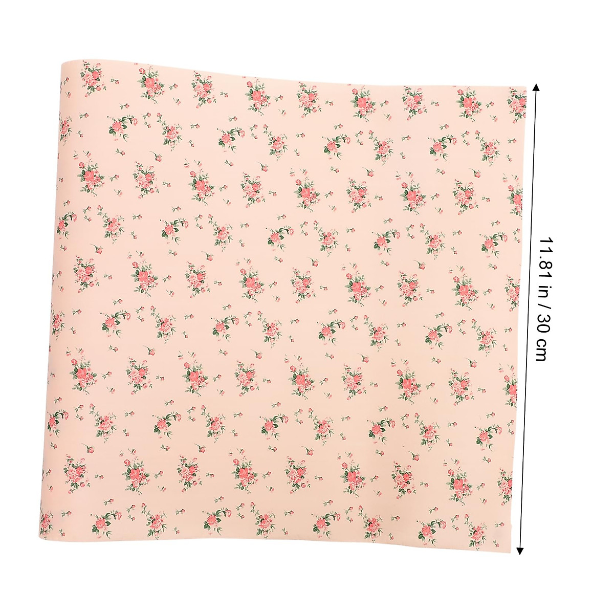 DOITOOL 2 Rolls Waterproof Shelf Liners Kitchen Drawer Mats Anti- Oil Rose Strawberry Printed Cupboard Pad Refrigerator Liners Table Place Mat for Kitchen Cabinet
