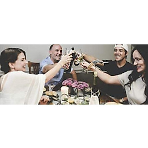 Sterling Brooke Wine Key, Stainless Steel with Wooden Handle Bones Design, Serrated Foil Cutter