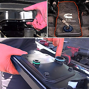 Nakuuly CV52001 Crankcase Ventilation Filter Breather Element Compatible with Dodge Ram 2500 3500 4500 5500 6.7L ISB Diesel 2008-2021, Ford F650/ 750 Replaces # 904-418 68002433AC 4936636