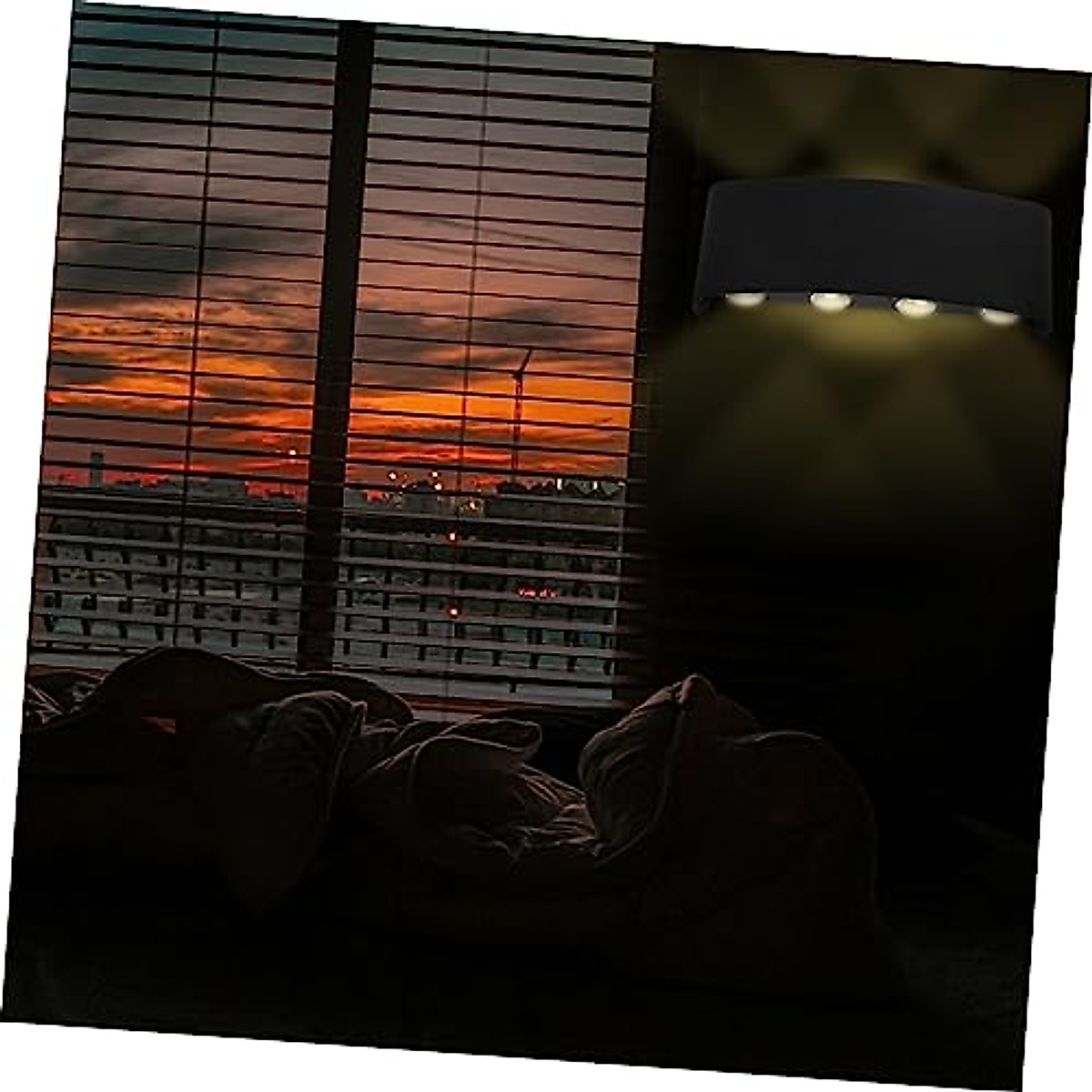 Housoutil 2pcs Curved Wall Light Outdoor Lights LED Wall Mount Light Fixture Indoor LED Light Fixture LED Light Fixtures Outdoor Sconce Lights Sconces Wall Lighting Black Aluminum Wall Lamp