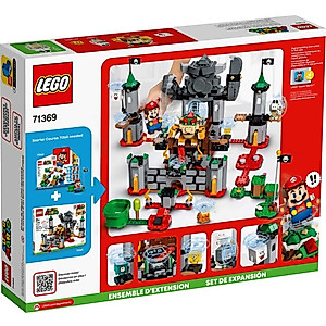 LEGO Super Mario Bowser’s Castle Boss Battle Expansion Set 71369 Building Kit; Collectible Toy for Kids to Customize Their Super Mario Starter Course (71360) Playset (1,010 Pieces)