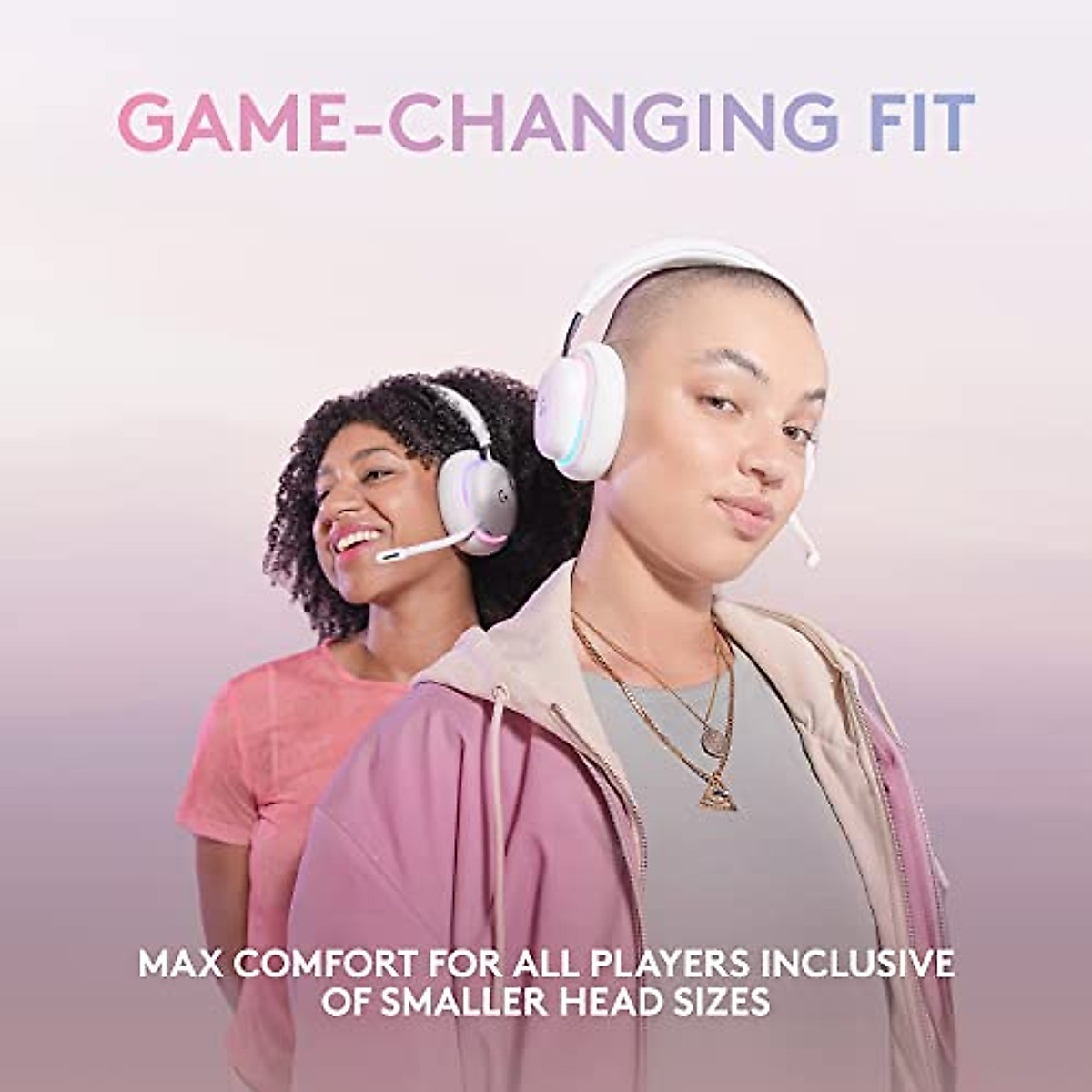 Logitech G735 Wireless Gaming Headset + G705 Mouse, Customizable LIGHTSYNC RGB Lighting, Lightspeed Wireless, Bluetooth, PC/Mac/Laptop - White Mist