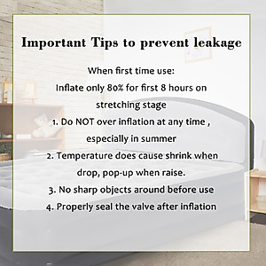 DIMAR GARDEN Inflatable Headboard for Queen Size Bed, Flocked Air Headboard