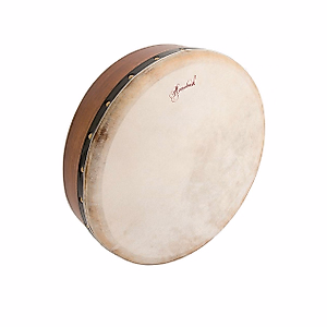Includes: 14 inch Irish Celtic Bodhran Drum W/Fixed Goatskin Head ~ Solid Sheesham Frame + The Bodhran Drum Book & Cd