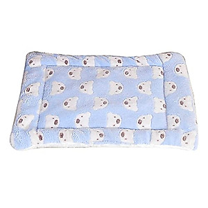 Dog Crate Bed Bed for Small Dogs Prime of Day Deals Crate Mats for Dog Cages Fluffy Plush Faux Fur Extra Thick Dog Bed Anti-Anxiety Cute Cozy Dog Bed Calming Dog Bed(16 in)