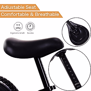 SIMEIQI 12" Balance Bike for Boys Girls 2 3 4 5 Years Old No Pedal Walking Balance Training Sports Bicycle for Kids Toddlers…