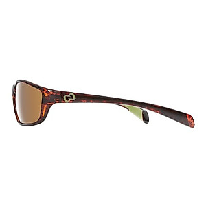 Native Eyewear Kodiak Polarized Rectangular Sunglasses, Maple Tortoise/Brown, 60 mm