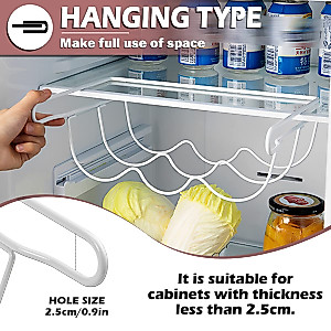 LNQ LUNIQI Refrigerator Wine Rack Water Bottle Holder Stackable Drink Bottles Shelf Wine Storage Display Stand for Refrigerator, Kitchen Cabinet, Bar