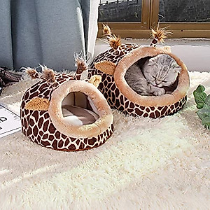 LEFTSTARER Guinea Pig Rat Bed and Hideout for Ferret Hedgehog Sleep and Hide, Hamster Small Pet Animals Supplies Toy Cage Accessories Nest（1-L）