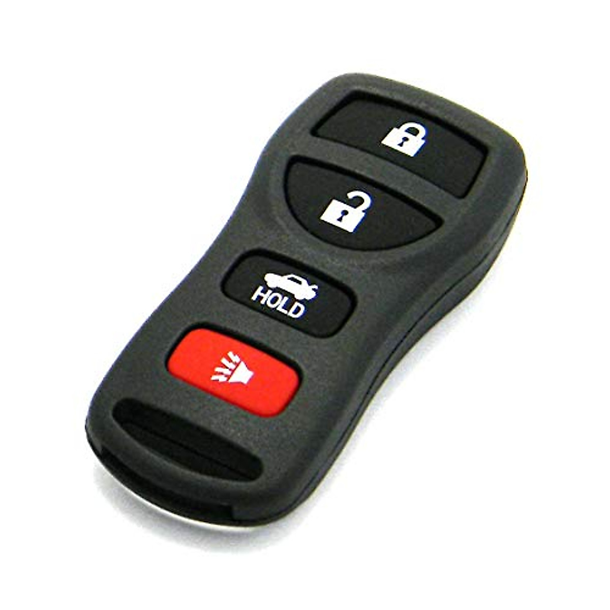 Replacement Case Compatible With Nissan 4-Button Key Fob Remote (FCC ID: KBRASTU15, P/N: 28268-ZB700, 28268-C991C, ASTU15)