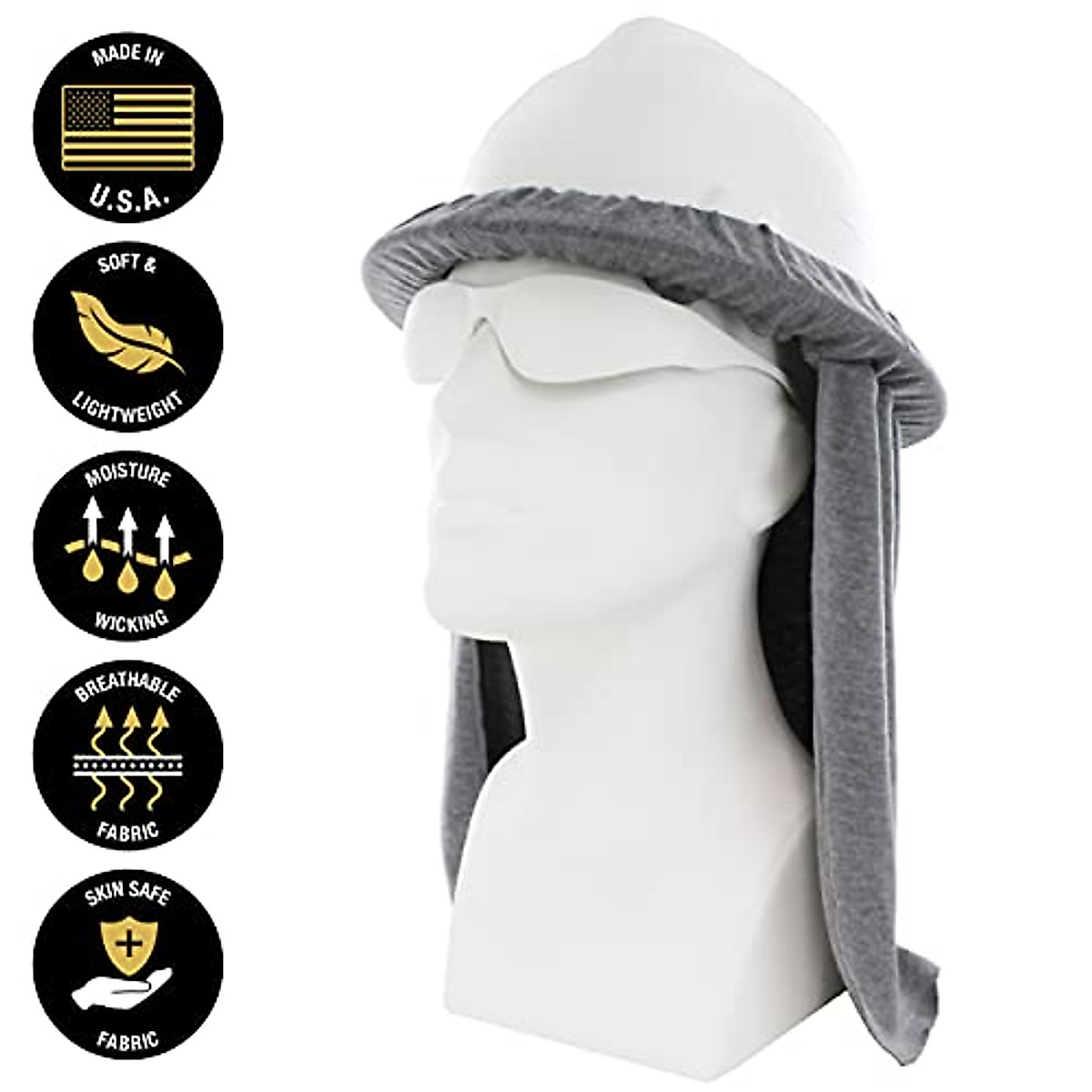 Flame Resistant Gray Hard Hat Sol Shade - Made in The USA