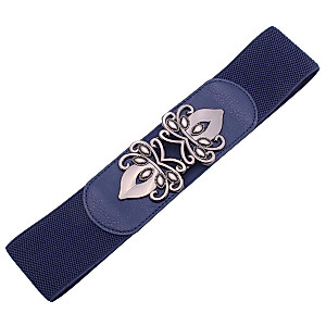 Syuer Womens Vintage Wide Elastic Stretch Waist Belt Retro Cinch Belt