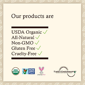 Earth's Enrichments Organic Pomade - Hair Food for Growth, Contains Tea Tree, Rosemary, Lavender Oil, Natural Hair Grease for Thick, Straight, Curly, Wavy, Thin Hair, Women, Men, Kids, USDA, 8oz