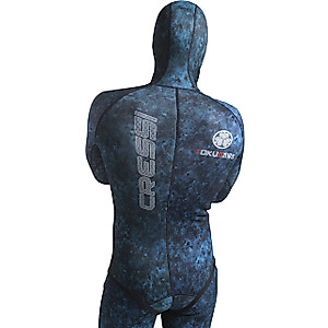 Cressi mens Two-Piece 2 pieces Spearfishing Wetsuits, Camo Blue, Medium US