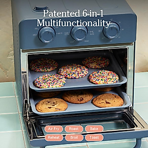 Our Place Wonder Oven Essentials Kit | Extra Air Fryer Basket & Nonstick Ceramic-Coated Bake Pan | Oven Safe, Eco-Friendly | Blue Salt