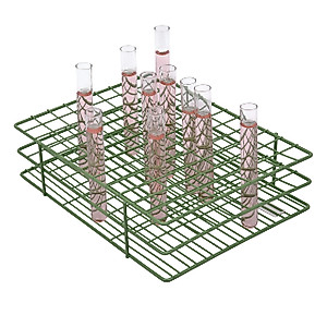 SP Bel-Art Poxygrid Test Tube Rack; For 13-16mm Tubes, 108 Places, Green (F18759-0000)