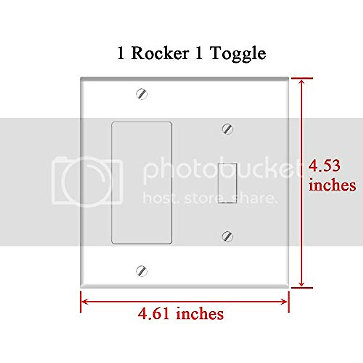 Rocker/GFCI Toggle Combination Wall Plate Cover - Fly Insect Bug Nature Garden Macro Pest Wings