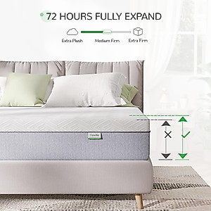 Novilla Queen Mattress, 10 inch Gel Memory Foam Queen Size Mattress for Cool Sleep & Pressure Relief, Medium Firm Bed Mattresses, Bliss