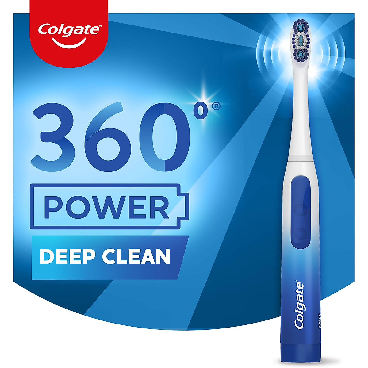 Colgate 360 Floss Tip Sonic Powered Battery Toothbrush