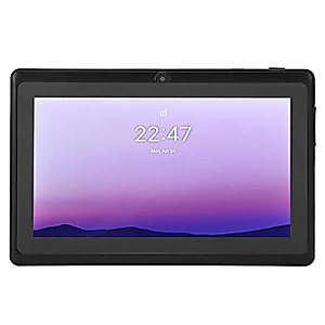 FECAMOS HD Tablet, 110-240V 7in Kids Tablet 2GB 32GB Dual Camera 3D Design QuadCore Processor 1024x600 for Android 10 for Entertainment (US Plug)