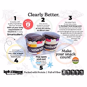 Smart Baking Company Smartcake, Sugar Free, Gluten Free, Low Carb, Keto Dessert(Vanilla Latte, 8 CT)