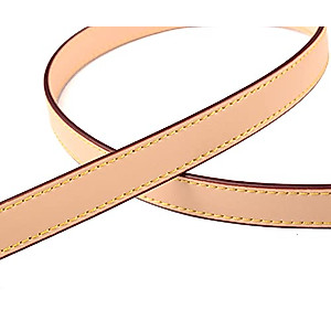 GOXTECH Vachetta Leather Adjustable Crossbody Strap for ， women's crossbody handbags (Beige)