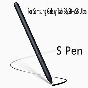 Tab S8 S Pen Replacement for Samsung Galaxy Tab S8 S Pen,Galaxy Tab S8, S8 Plus, S8 Ultra, Tab S7, S7 Plus, S7 FE Stylus Pen with Nibs (Black)