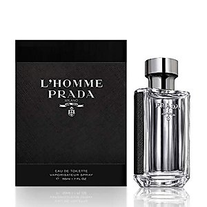 Prada L'homme Eau De Toilette Spray for Men, 1.7 Fl Oz