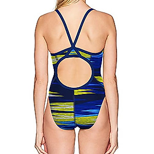 Speedo Women's Swimsuit One Piece Endurance+ Flyback Printed Adult Team Colors - Manufacturer Discontinued