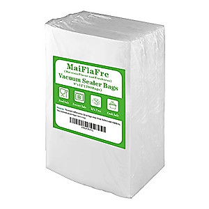 MaiFlaFre 200 Quart 8X12 Vacuum Sealer Bags with Commercial Grade, BPA Free, Heavy Duty.Vacuum Sealer Freezer Bags Compatible with Any Types Vacuum Sealer
