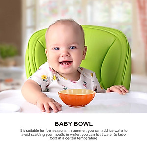 BESPORTBLE Pumpkin Shaped Bowl Ceramic Salad Bowl Decorative Porcelain Serving Bowl for Soup Pasta Dessert Snack Fruits Kids Food