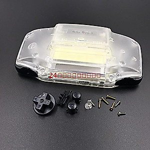 Replacement Housing Shell Case Cover Skin Button for Gameboy Advance GBA Console Color Clear