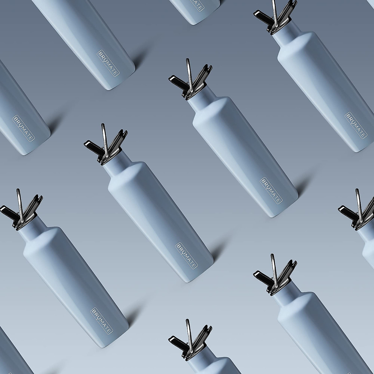 BrüMate ReHydration - 100% Leakproof 25oz Insulated Water Bottle with Straw - Stainless Steel Water Canteen (Dark Aura)