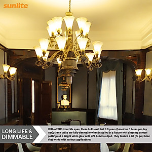 Sunlite Q60/FR/G9/120V/12PK Halogen 60W 120V Q60 Single Ended Capsule Light Bulbs, Frosted Finish, 3200K Bright White, Bi-Pin (G9) Base, 12 Pack